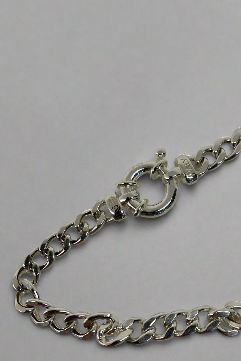 Curb bracelet With Bolt Ring – AKJP STUDIO