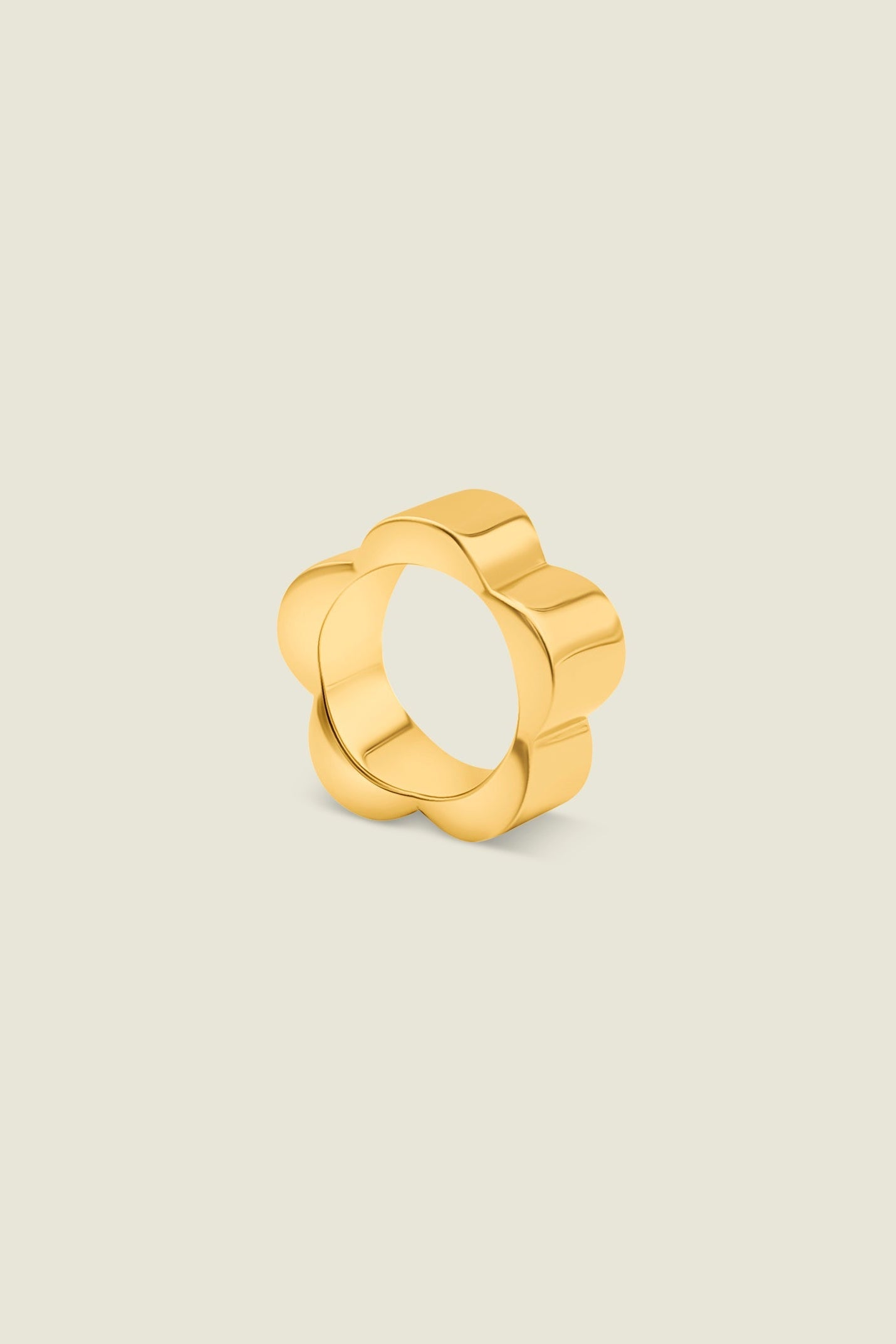Gold Daisy Band Ring – AKJP STUDIO