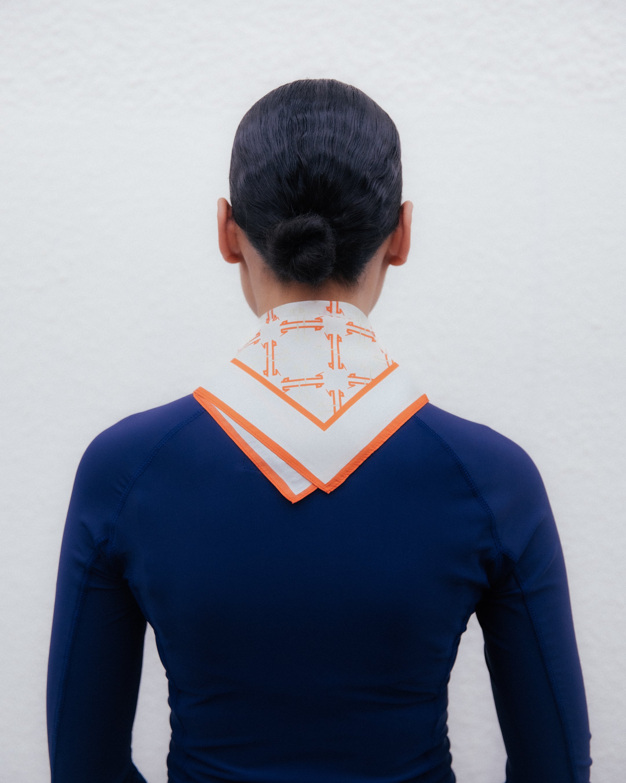 Monogram Print Scarf – AKJP STUDIO